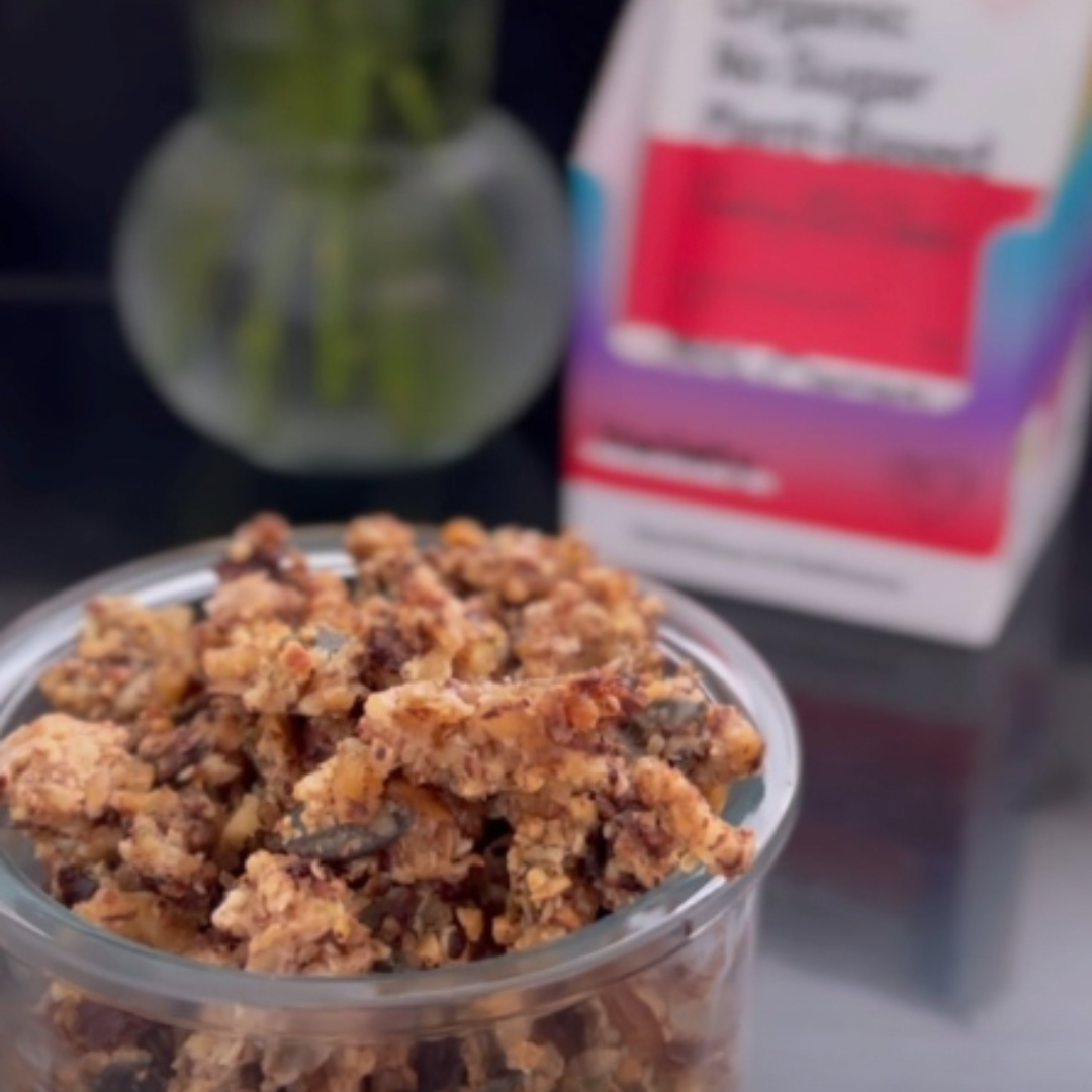 Double Chocolate Sugar Free Ketogenic Granola | Funky Fat Foods