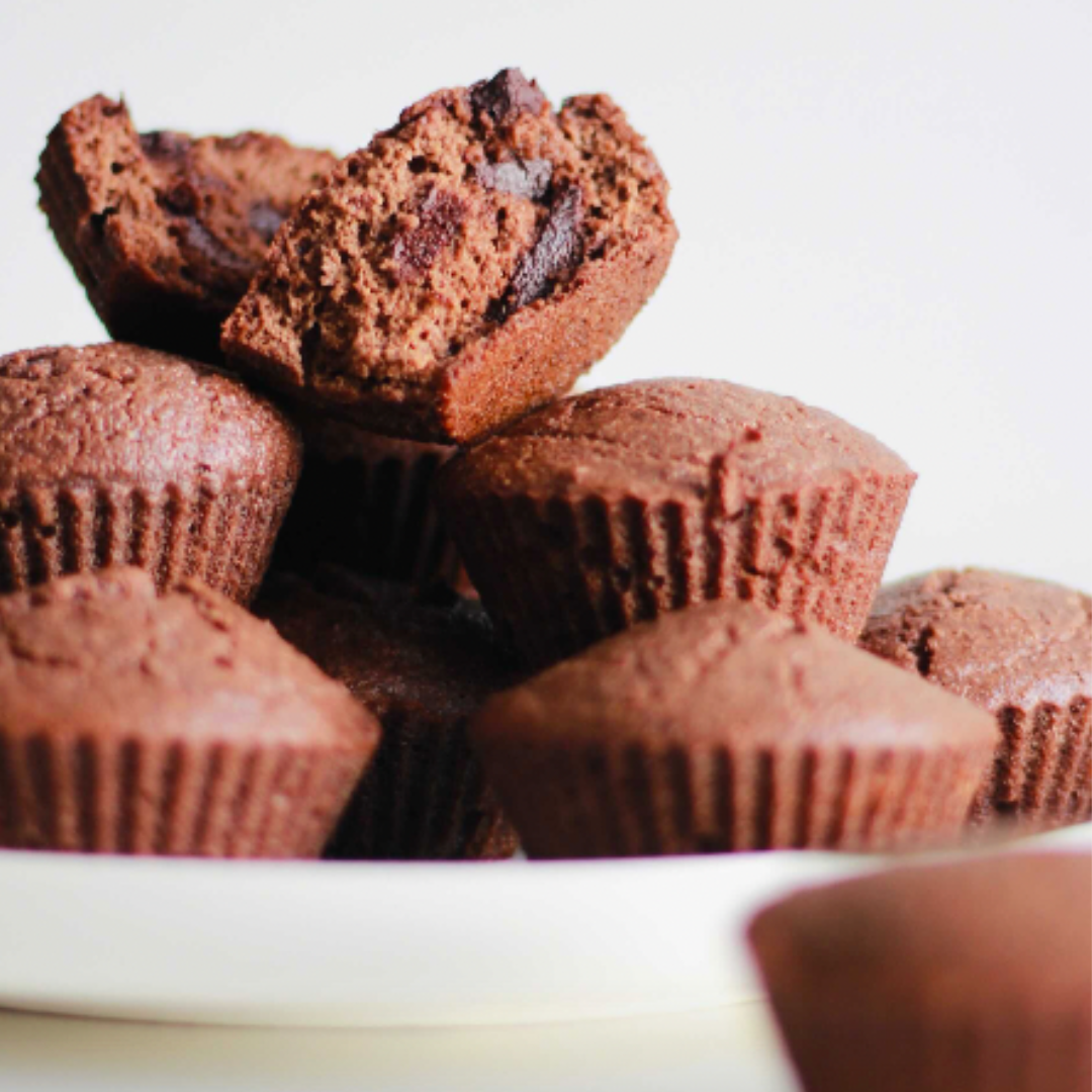 Extra Chocolaty Muffins | Funky Fat Foods