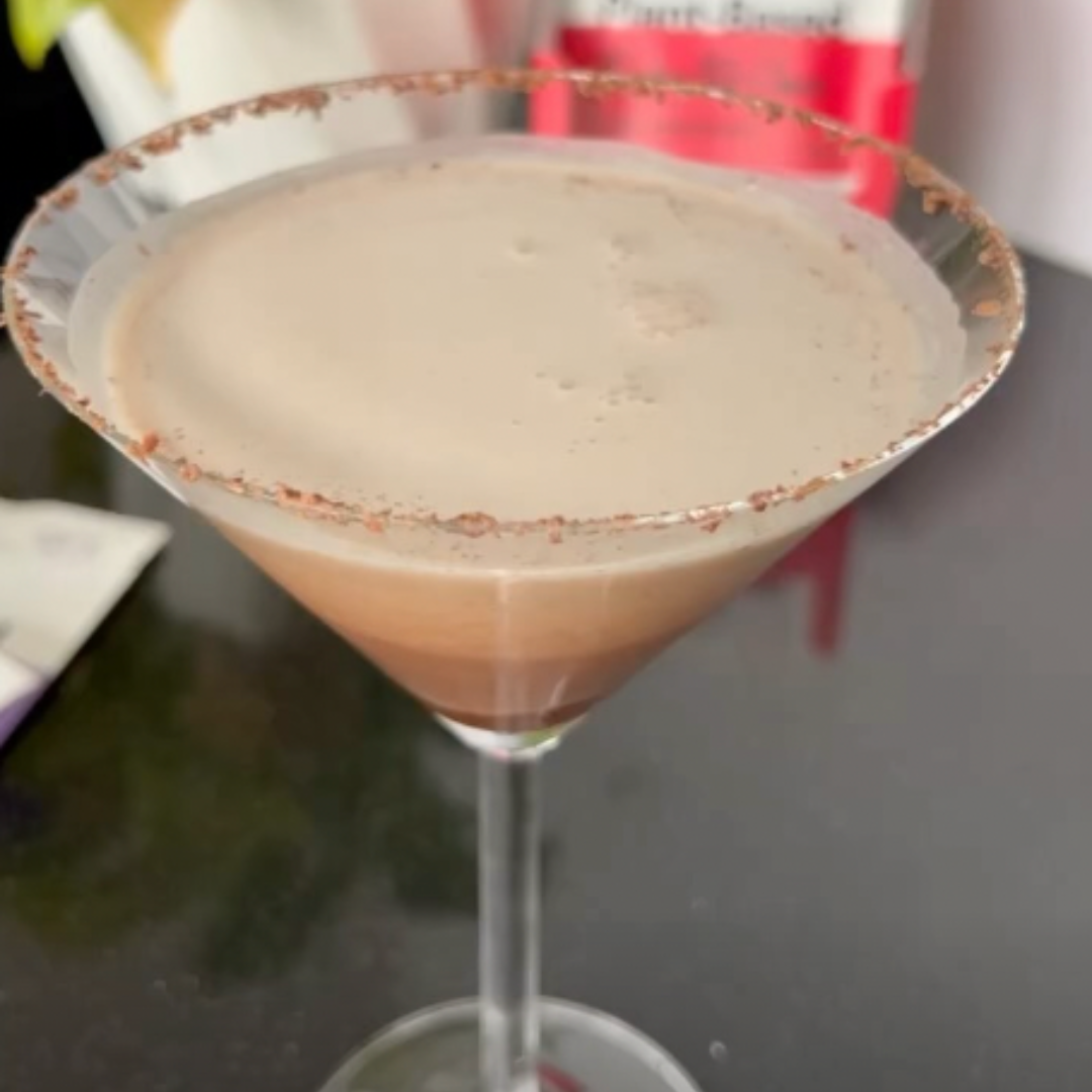 Keto, Sugar-Free Chocolate Martini | Funky Fat Foods