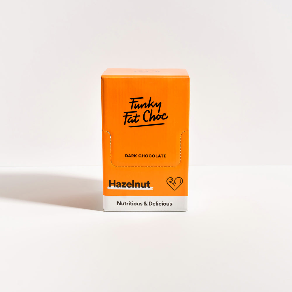 Functional Dark Chocolate with Hazelnut | Funky Fat Foods